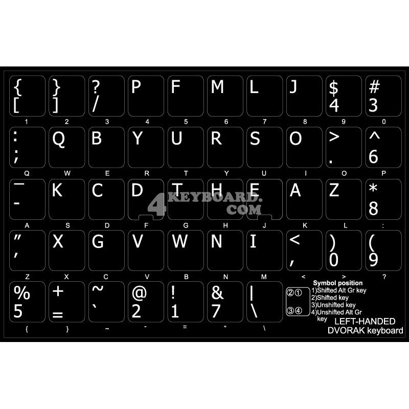 Dvorak left non tran PC