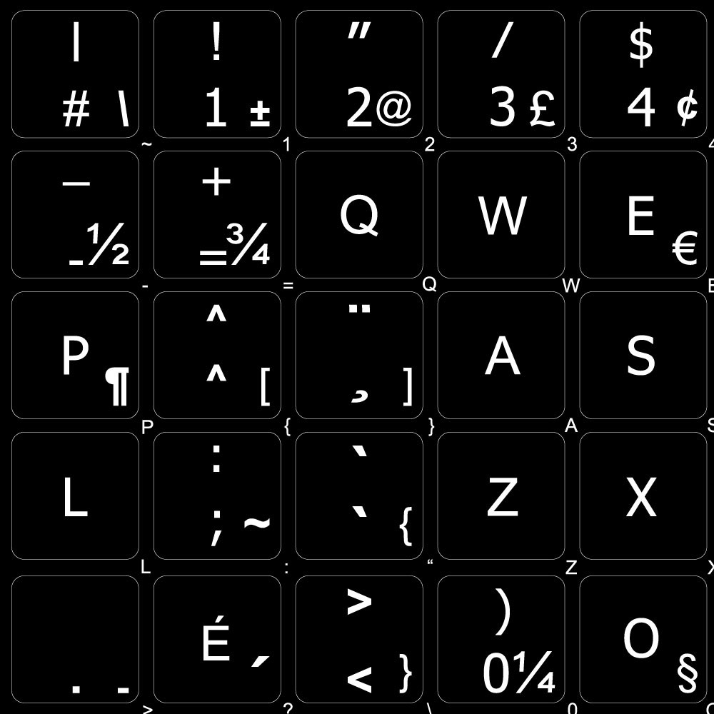 Fren QWERTY non tran PC