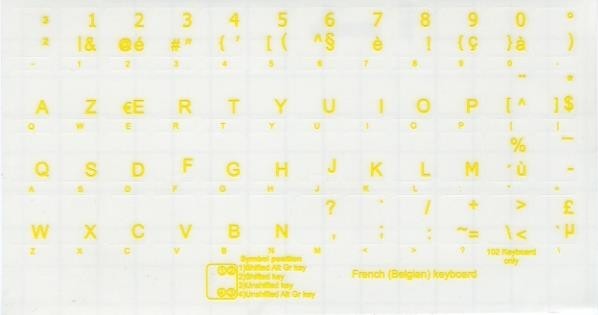 Belgian French tran PC