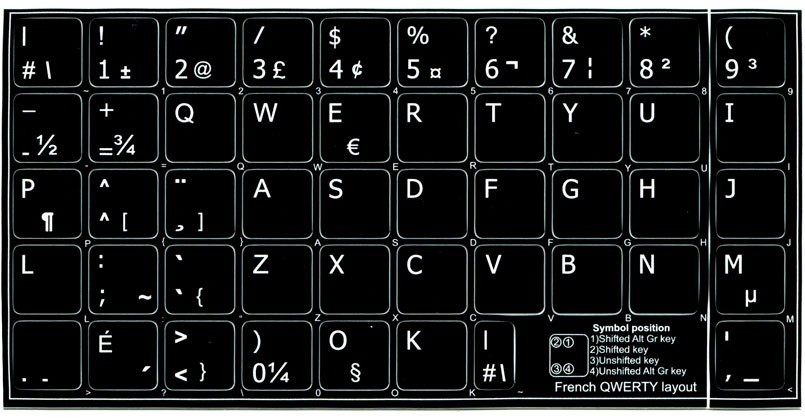 Fren QWERTY non tran PC