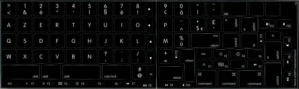 French AZERTY non-transp Apple