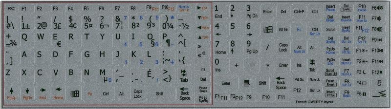 French QWERTY Notebook