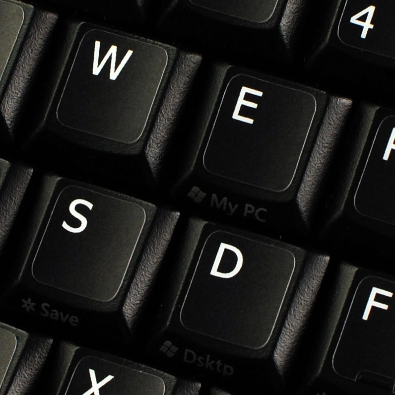 Lovely Spanish/german Keyboard Stickers For Mac - baldcirclerealty