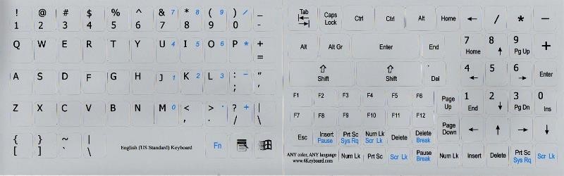 Engl US add key non tran PC