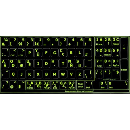 Glowing Programmer Dvorak