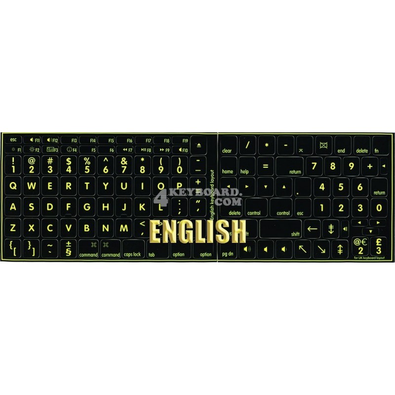 Glowing English UK Mac