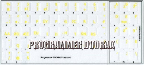 Programmer dvorak keyboard - Lasistone